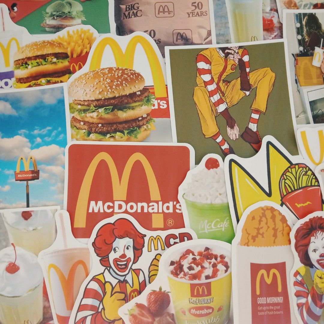 McDonald's Stickers Mcd Sticker Diary Planner Journal, Hobbies & Toys ...