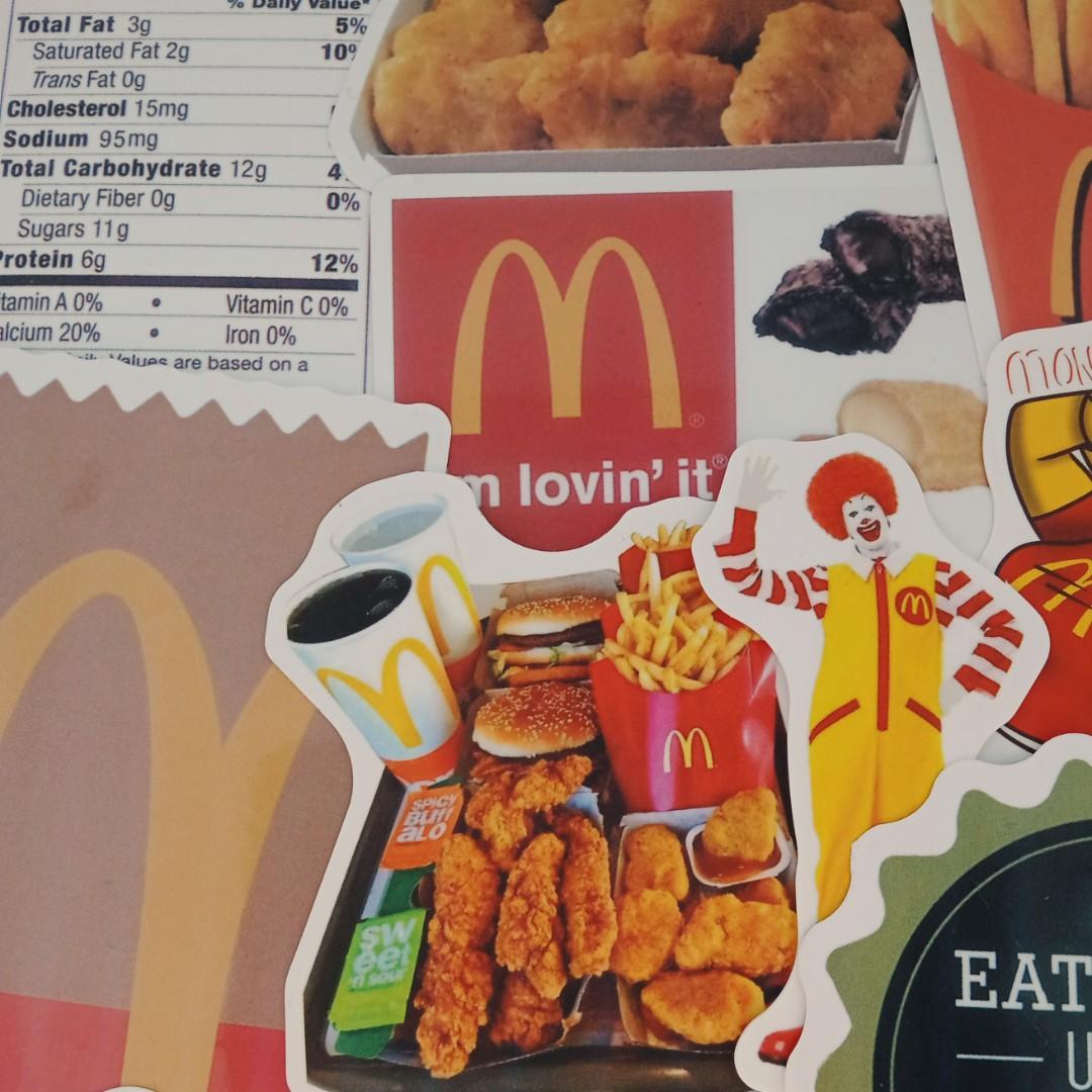 McDonald's Stickers Mcd Sticker Diary Planner Journal, Hobbies & Toys ...