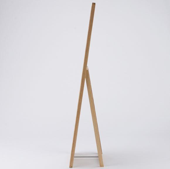 Muji Oak Standing Leg Mirror, Furniture & Home Living, Home Decor ...