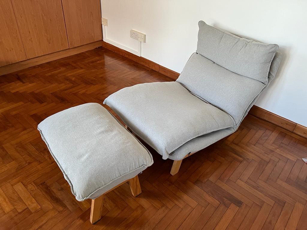 Muji Reclining Sofa, Furniture & Home Living, Furniture, Sofas on Carousell