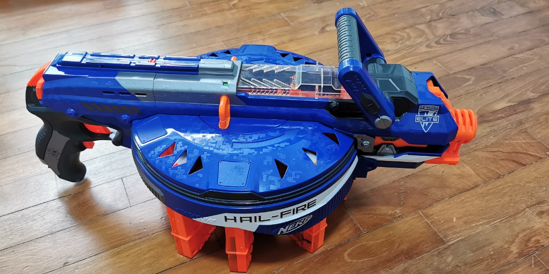 Nerf Hail-Fire, Hobbies & Toys, Toys & Games on Carousell