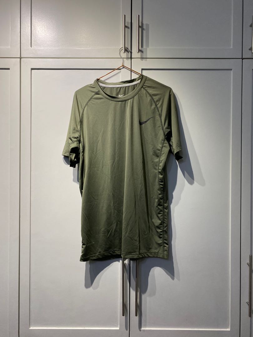 Nike Dri- Fit Army Green, Men's Fashion, Tops & Sets, Tshirts & Polo ...