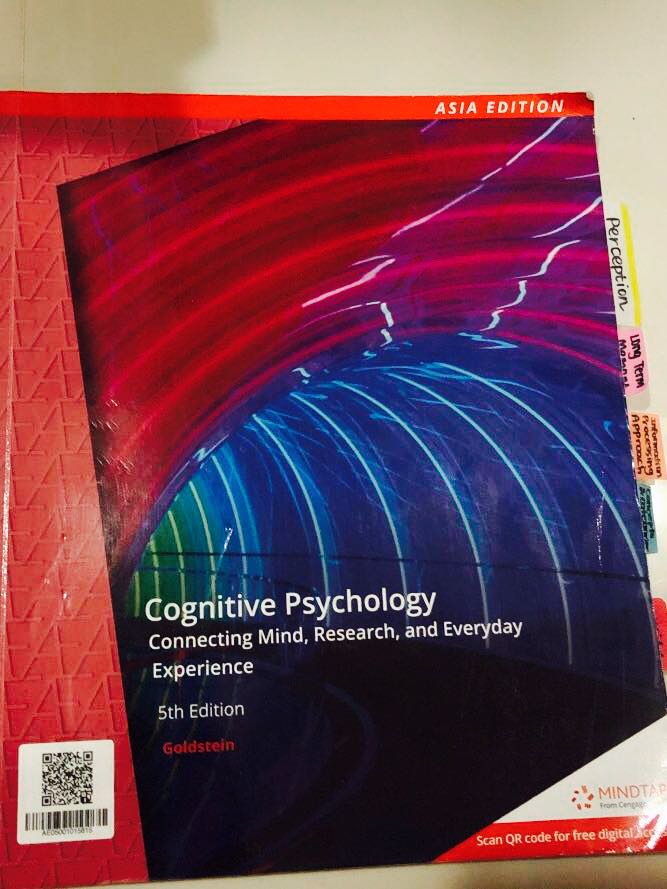 NTU HP2600 Cognitive Psychology Textbook (5th Edition), Hobbies & Toys ...