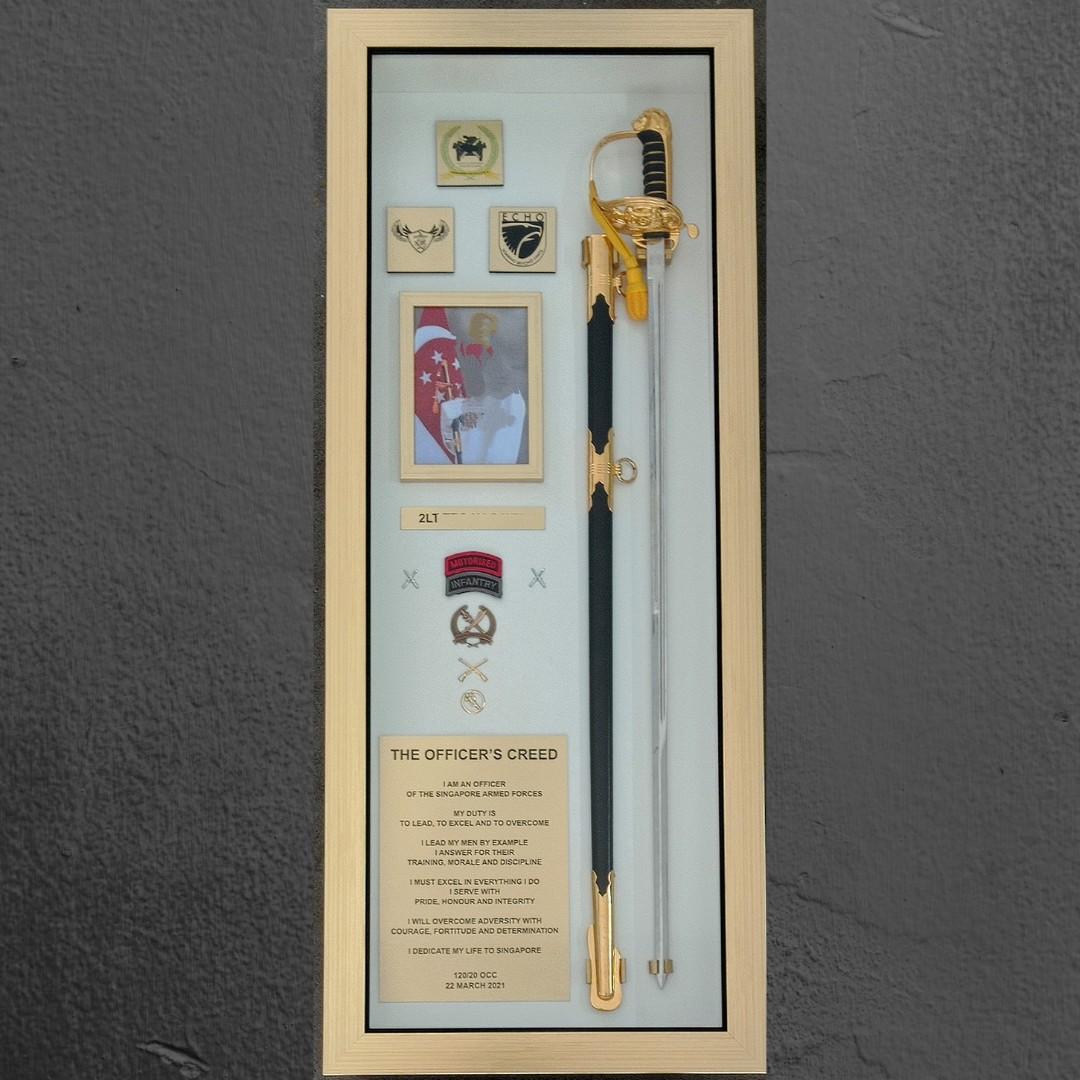 Officer Sword Case (Vertical Swordcase) - Army Navy Airforce Police SAF ...