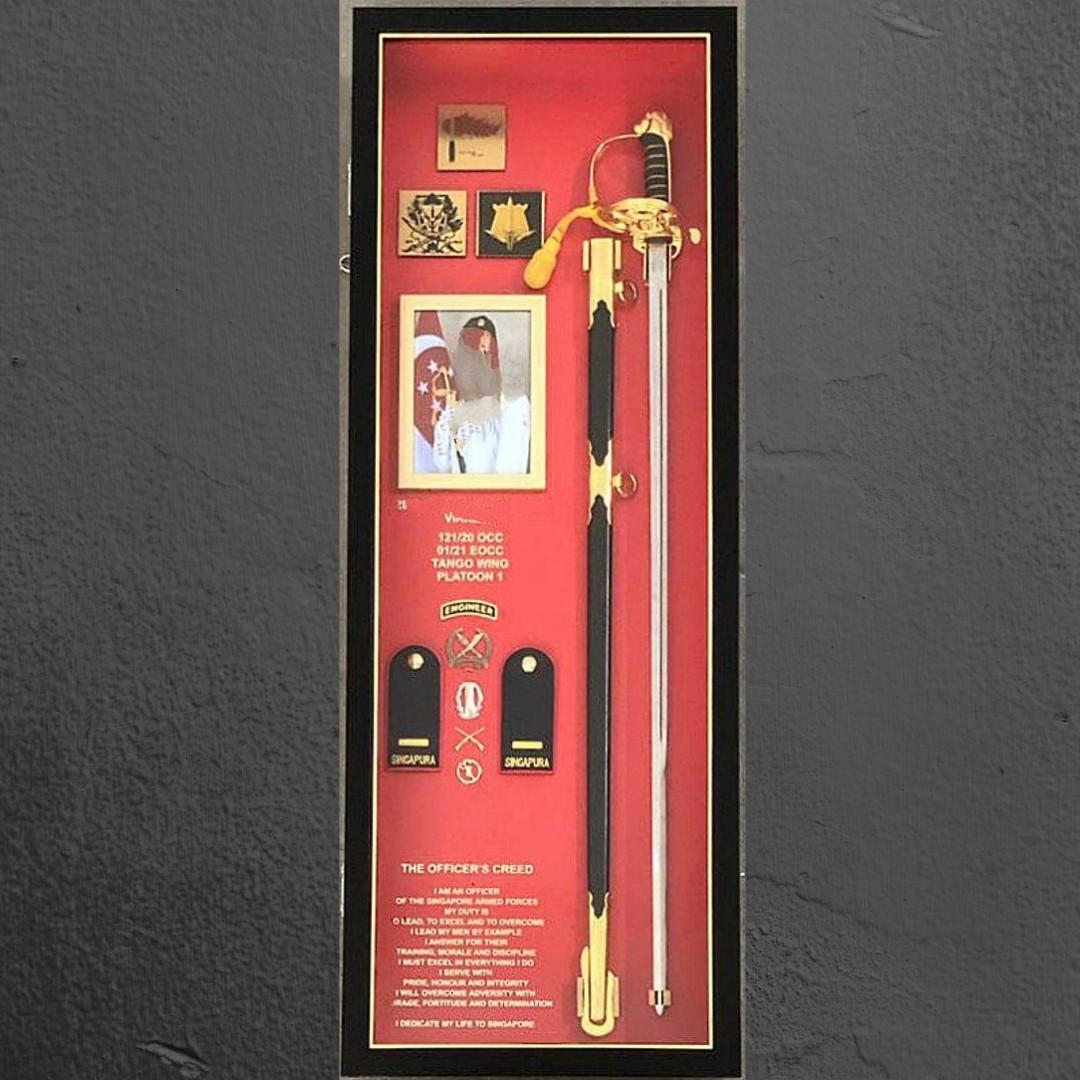 Officer Sword Case (Vertical Swordcase) - Army Navy Airforce Police SAF ...