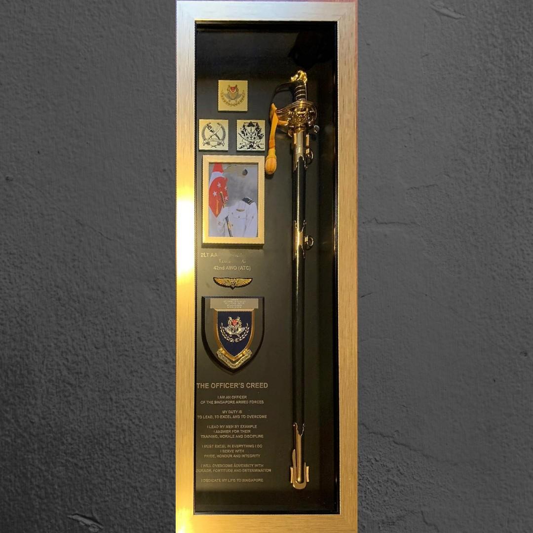 Officer Sword Case (Vertical Swordcase) - Army Navy Airforce Police SAF ...