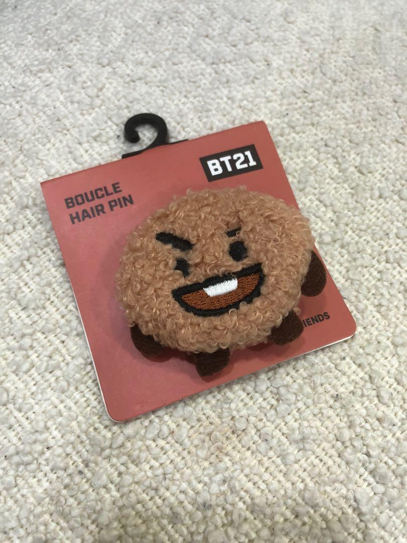OFFICIAL BT21 SHOOKY HAIR BOUCLE PIN | BTS SUGA, Hobbies & Toys, Memorabilia & Collectibles, K ...