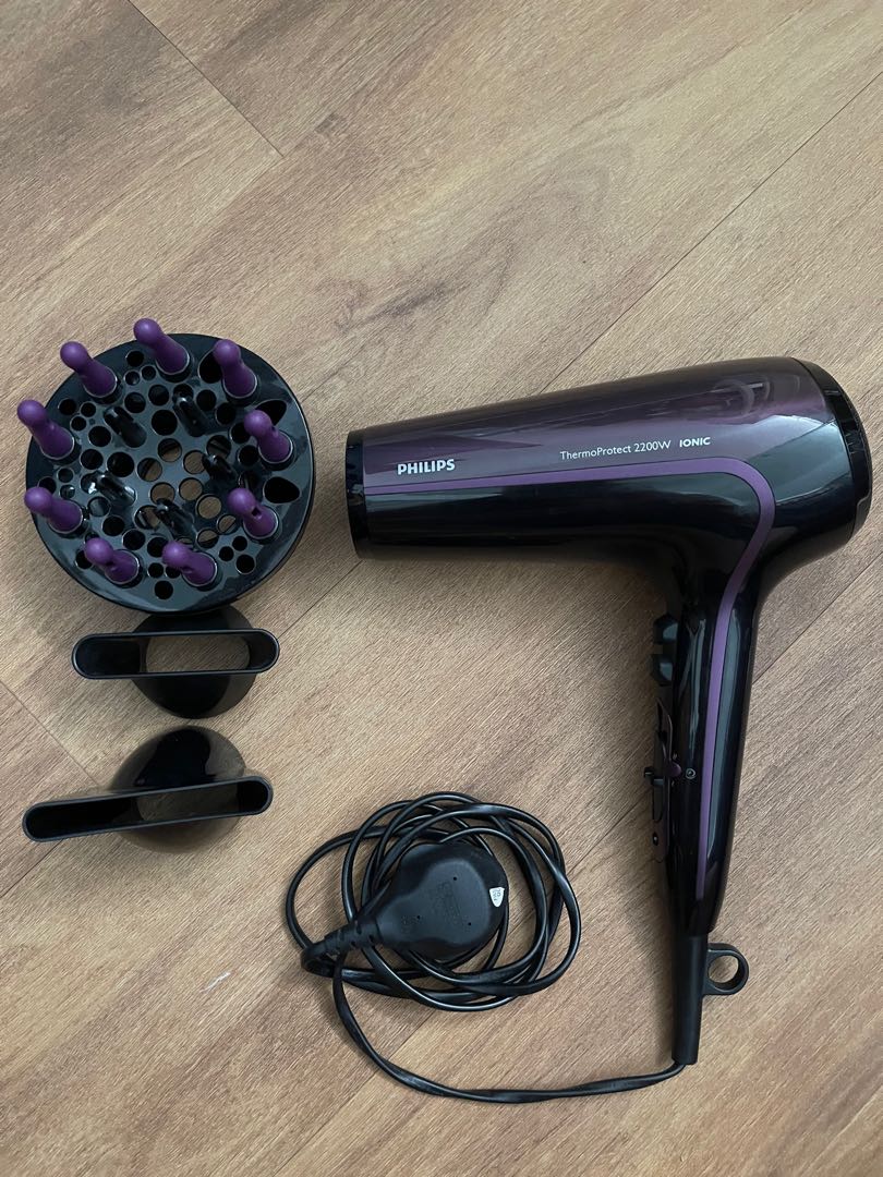 Philips Hairdryer - ThermoProtect 2200W Ionic, Beauty & Personal Care ...