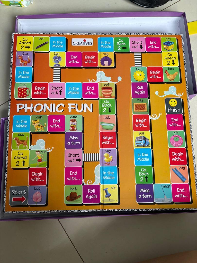 Phonic Fun board game 4 yrs plus reading general knowledge, Hobbies ...