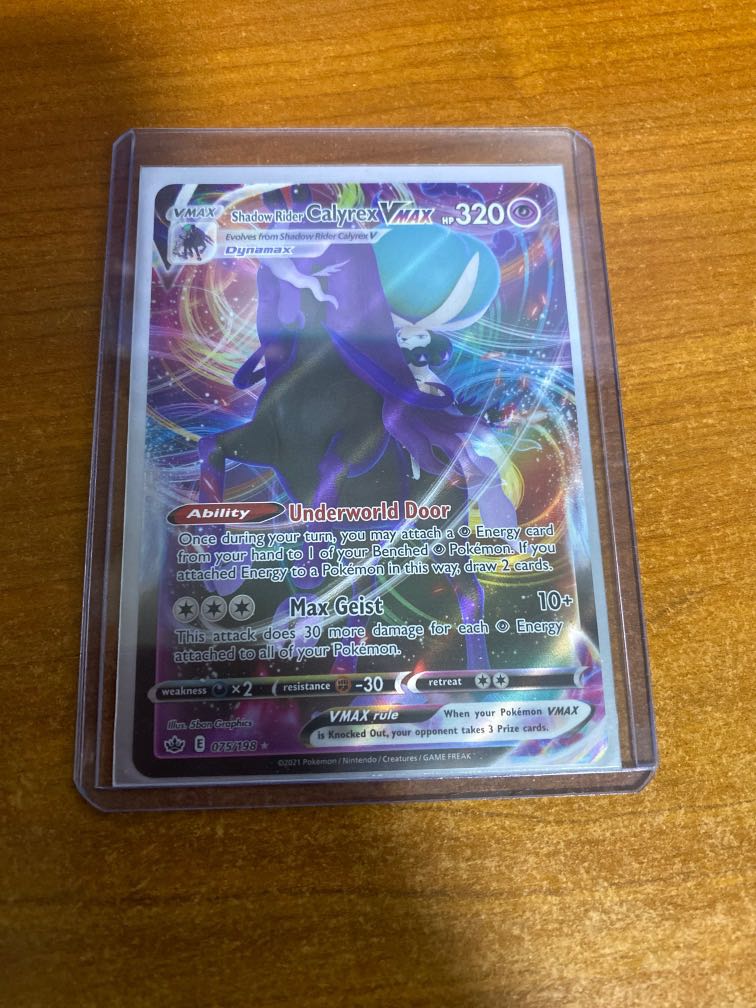 Pokemon TCG - Shadow Rider Calyrex Vmax Pokemon Card, Hobbies & Toys ...