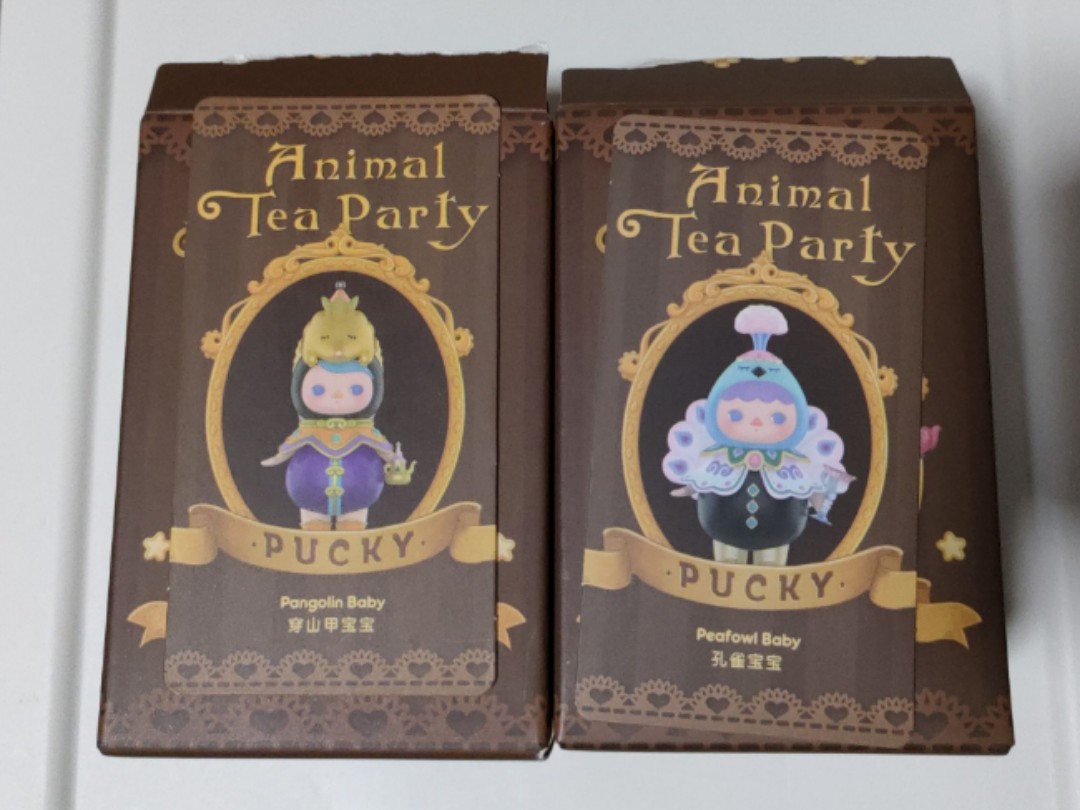 POPMART Pucky Animal Tea Party Series, Hobbies & Toys, Toys & Games on ...