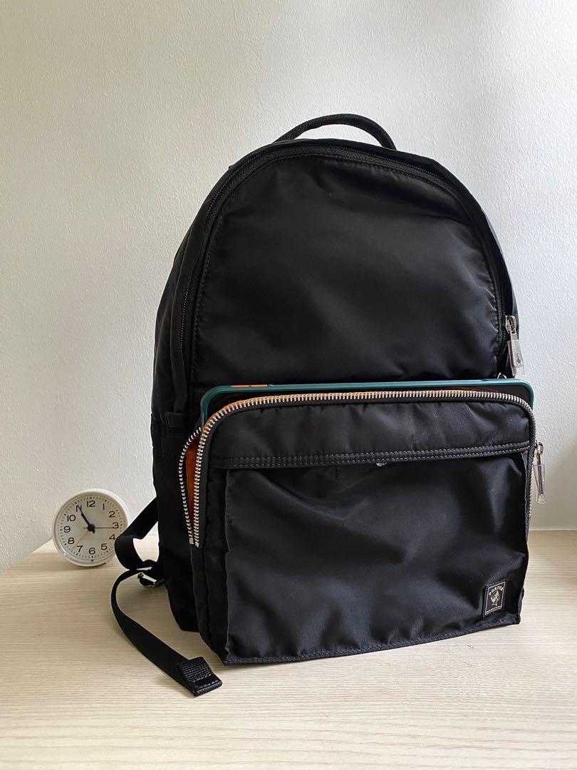Porter black backpack (satin-like finish), Women's Fashion, Bags ...