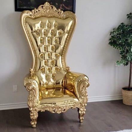 [CANADIAN CLIENT’S PHOTOS] BAROQUE DIVA Metallic Gold Leather Crystals ...