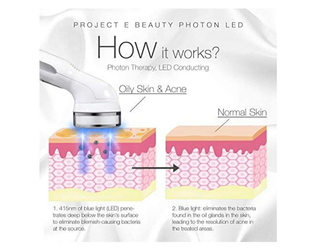 Project E Beauty Blue LED+ Acne Light Therapy | 415nm Blue Photon ...