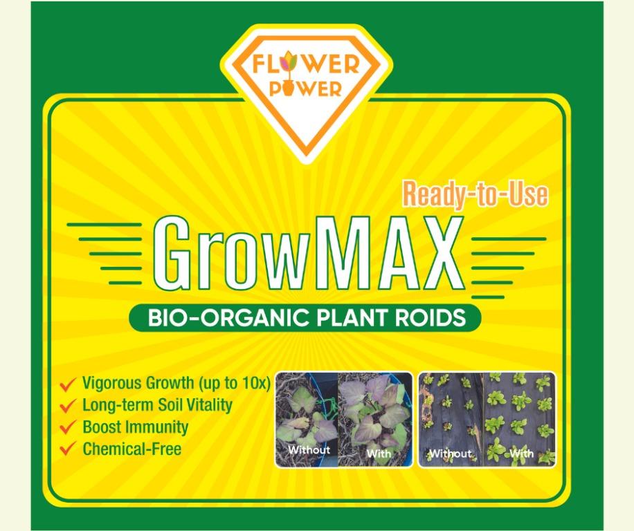 GrowMAX All-in-1 Organic Fertiliser (Ready-To-Use) / Liquid Fertilizer ...