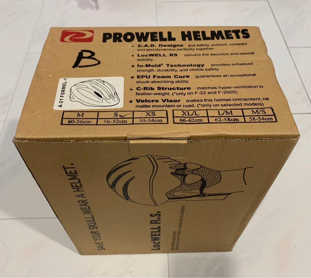 Prowell helmet, Sports Equipment, Bicycles & Parts, Parts & Accessories ...