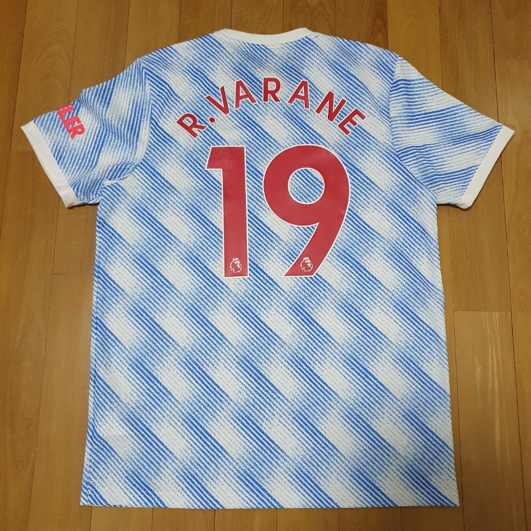 Raphael Varane Manchester United 2021/2022 Away Kit Man Utd Jersey, Men ...