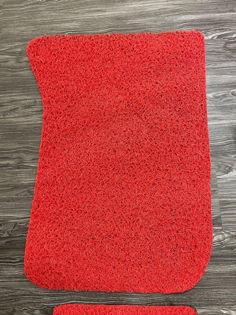 Red car mat, Car Accessories, Accessories on Carousell