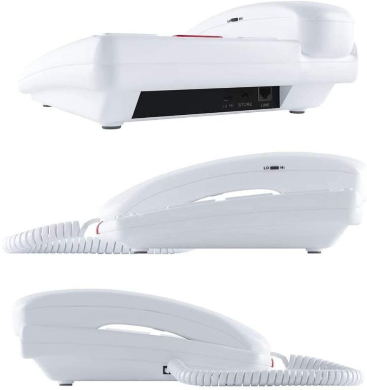 Riiai Big Button Phone for Elderly, Amplified Loud Phones for Hard of ...