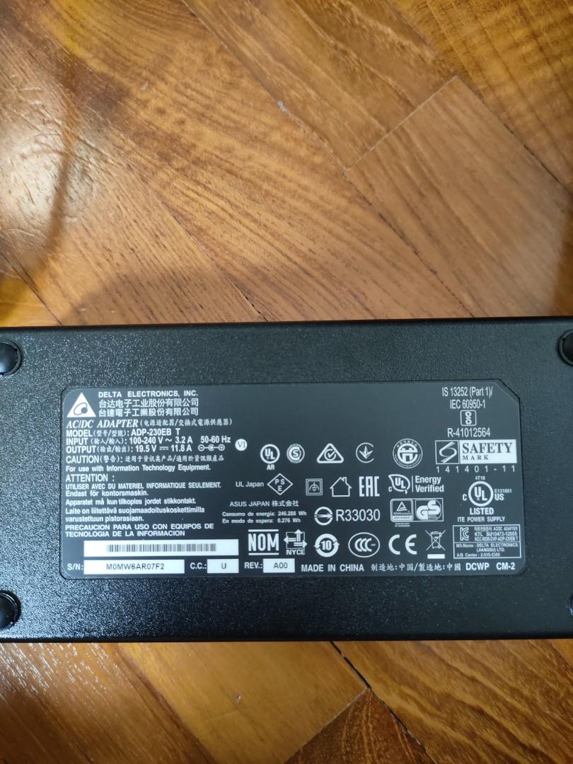 ROG G20 power adapter, Computers & Tech, Parts & Accessories, Cables ...