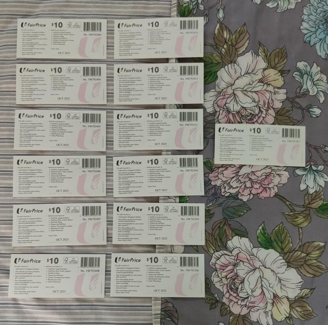 Selling NTUC Fairprice Vouchers, Tickets & Vouchers, Vouchers on Carousell