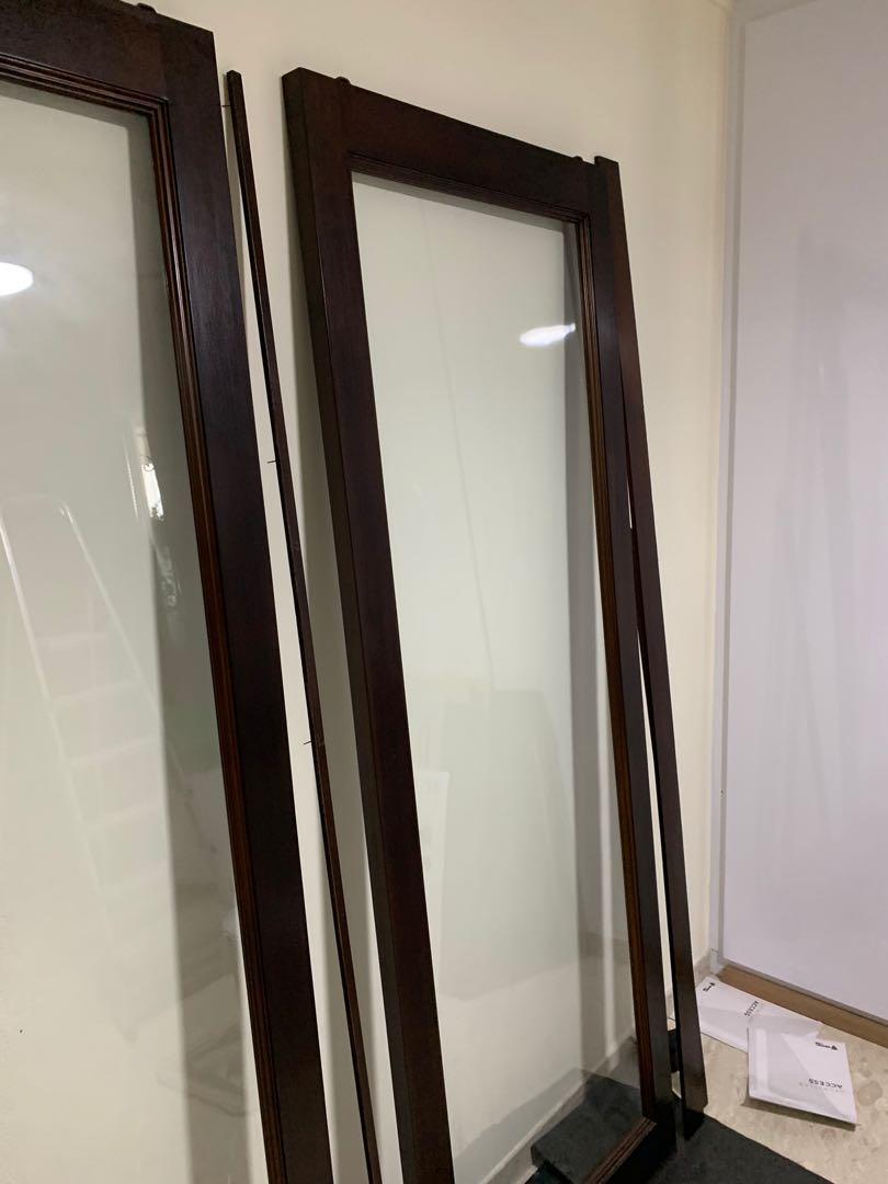 Sliding door solid wood panel, Furniture & Home Living, Furniture ...
