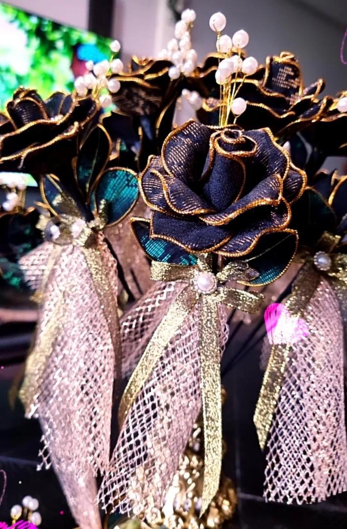 Bunga Pahar / Bunga Telur Songket, Hobbies & Toys, Stationery & Craft ...