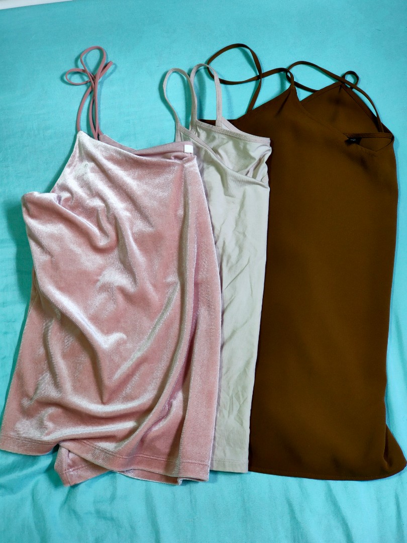 Spaghetti Straps, Women's Fashion, Tops, Sleeveless on Carousell