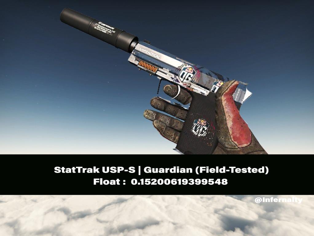 StatTrak USP-S Guardian FT CSGO SKINS KNIVES, Video Gaming, Gaming ...