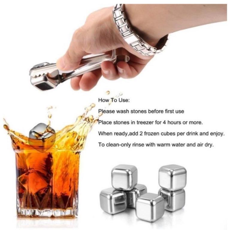 SUS304 Stainless Steel Ice Cube Food Safe Grade Reusable Ice Cubes ...