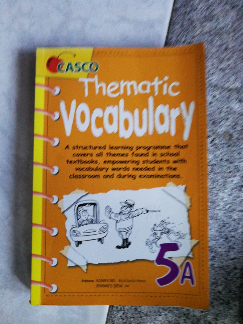 Thematic vocabulary 5a, Hobbies & Toys, Books & Magazines, Textbooks on ...