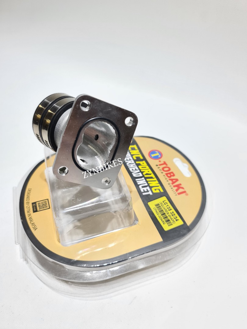 TOBAKI SUPERHEAD CNC PORTING INLET INTAKE PIPE YAMAHA SPARK 135 LC135 ...