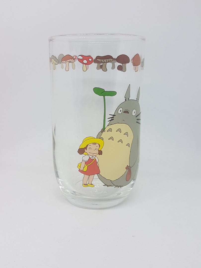 Totoro glass cup studio ghibli, Furniture & Home Living, Kitchenware ...