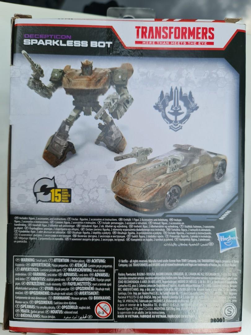 Transformers War for Cybertron Netflix Sparkless Bot, Hobbies & Toys ...