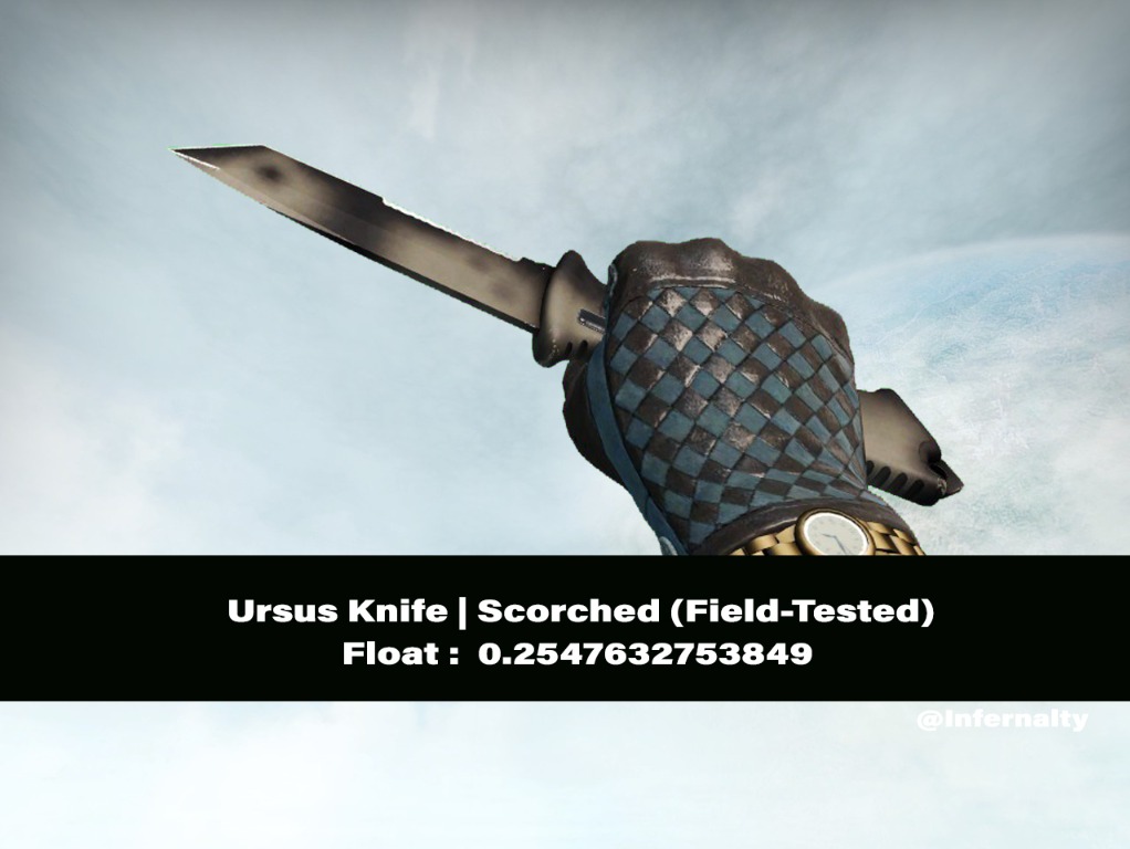 Ursus Knife Scorched FT CSGO SKINS KNIVES, Video Gaming, Gaming ...