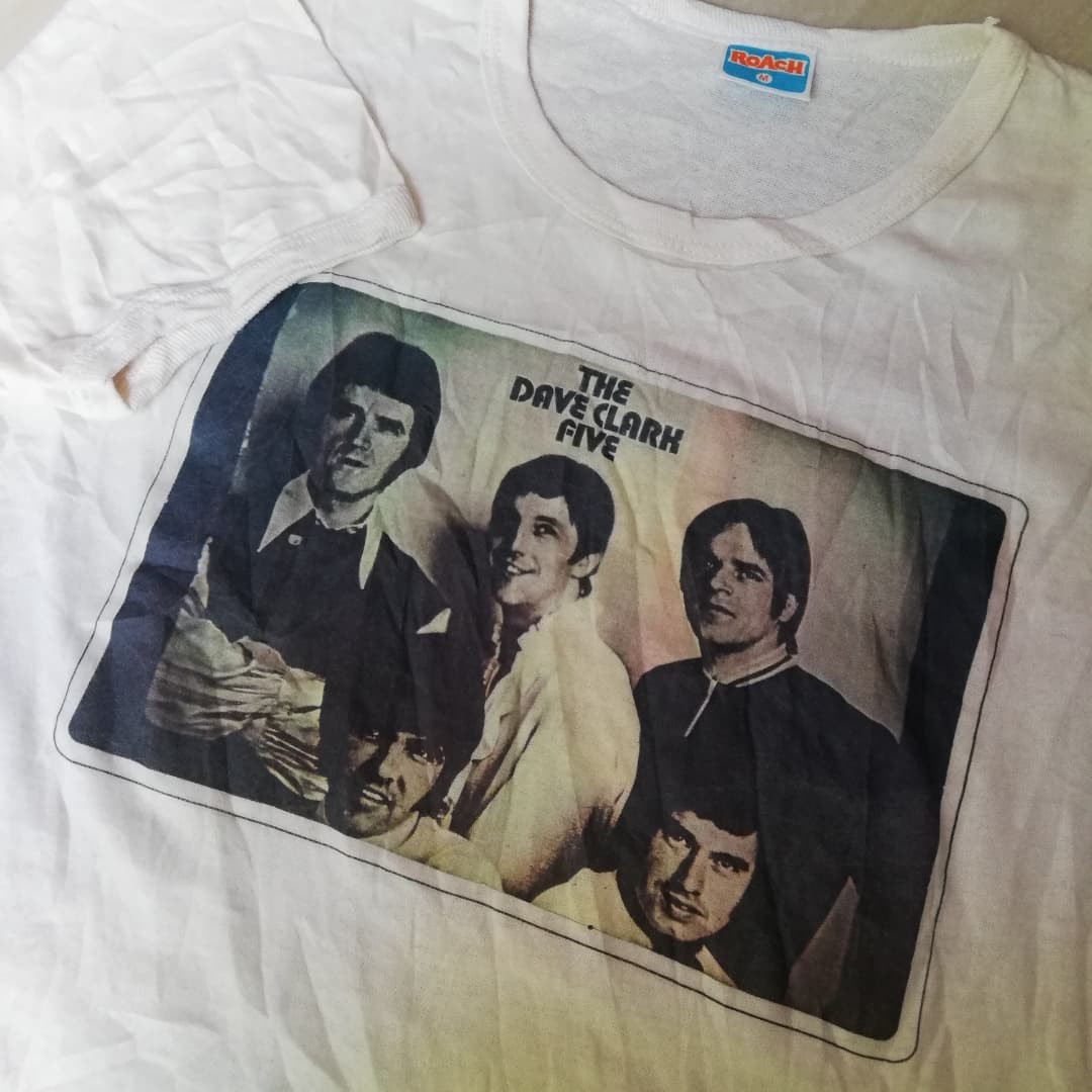 Vintage early 70s THE DAVE CLARK FIVE ringer tee, Men's Fashion, Tops ...