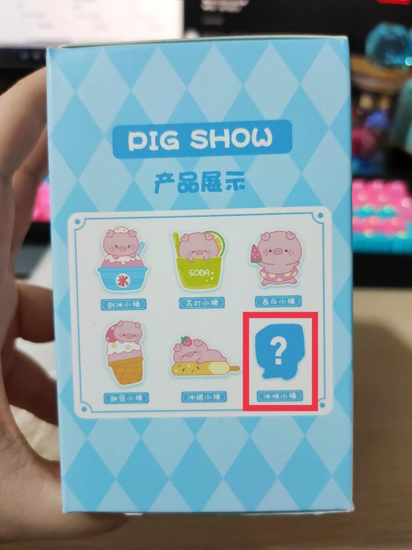 WTS Heart Pig Blind Box Ice Cube Pig (Secret/Special), Hobbies & Toys ...