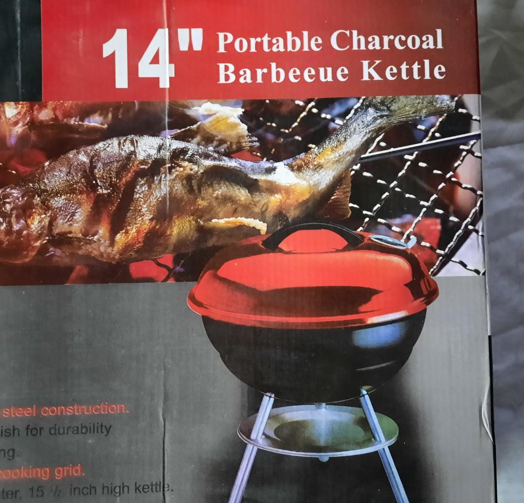 14-inch ihawan / Portable Charcoal Barbecue Kettle, Furniture & Home ...