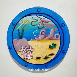 " Loser Squidward " Spongebob Acrylic Painting (Made-to-order), Hobbies ...