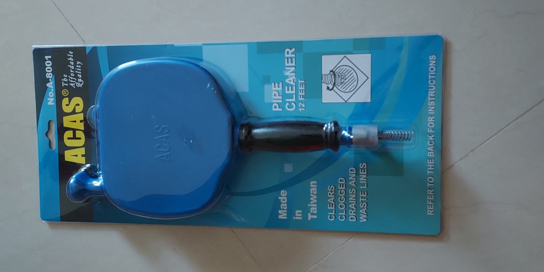 Acas clog pipe cleaner, Furniture & Home Living, Cleaning & Homecare ...