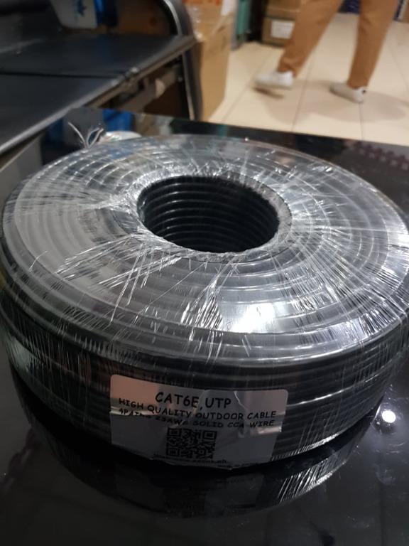 Ad-Link Cat6e UTP Outdoor Cable 100m black (CCA | weather proof cable ...