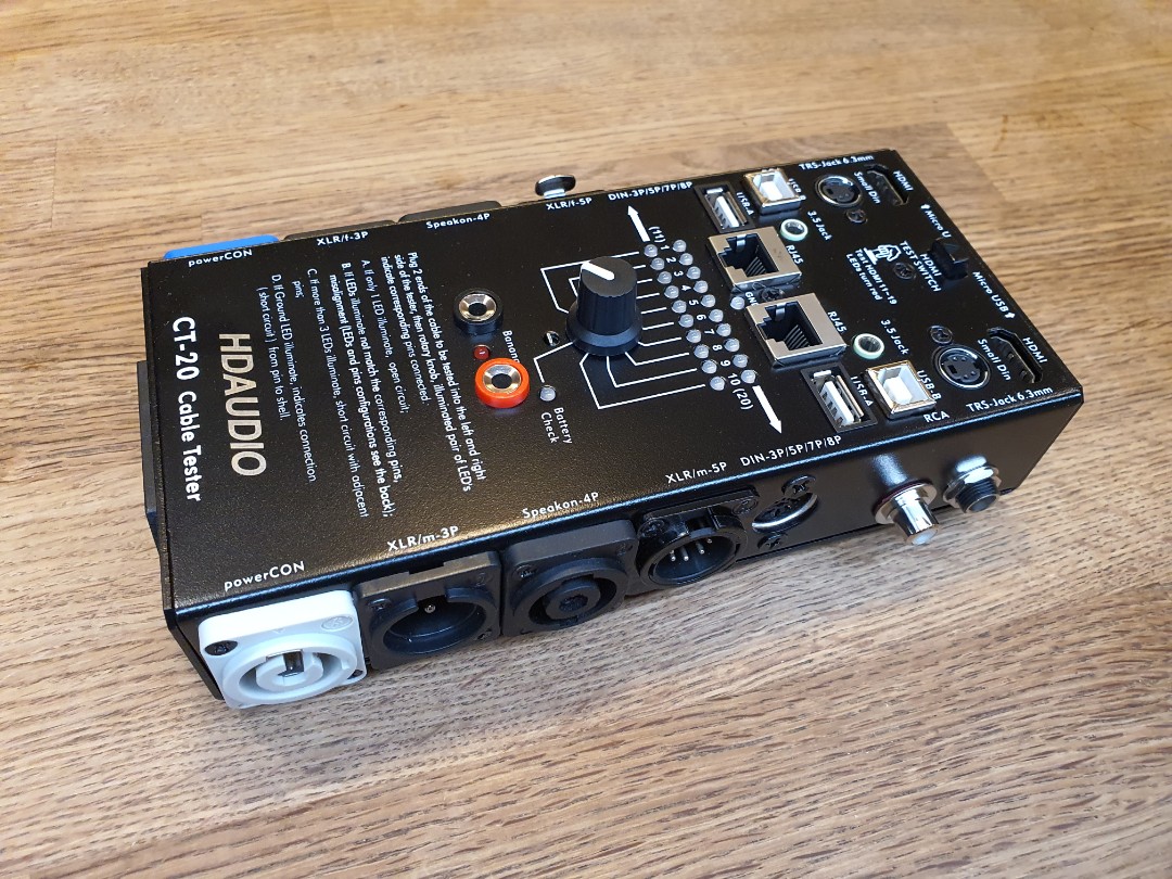 Analog and Digital Audio Cable Tester (Support 20 types of connectors ...