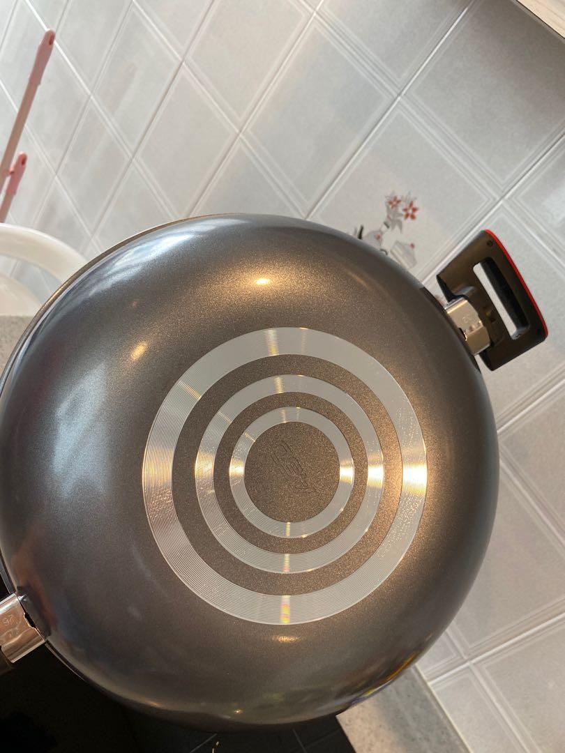 ASD 32cm Gusto Red Non-stick Skillet Wok with Glass Lid HP8332GL-RD ...