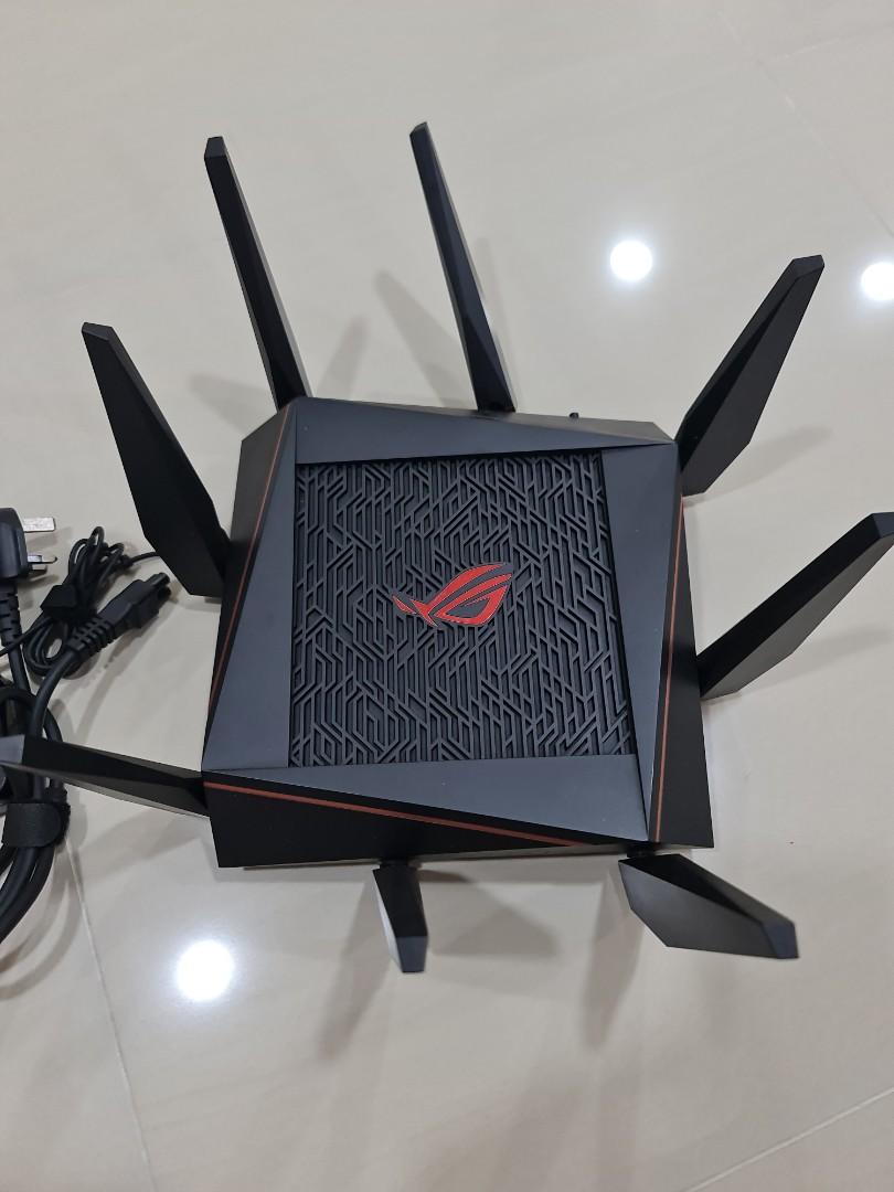 Asus rog GT-AC5300 router, Computers & Tech, Parts & Accessories ...