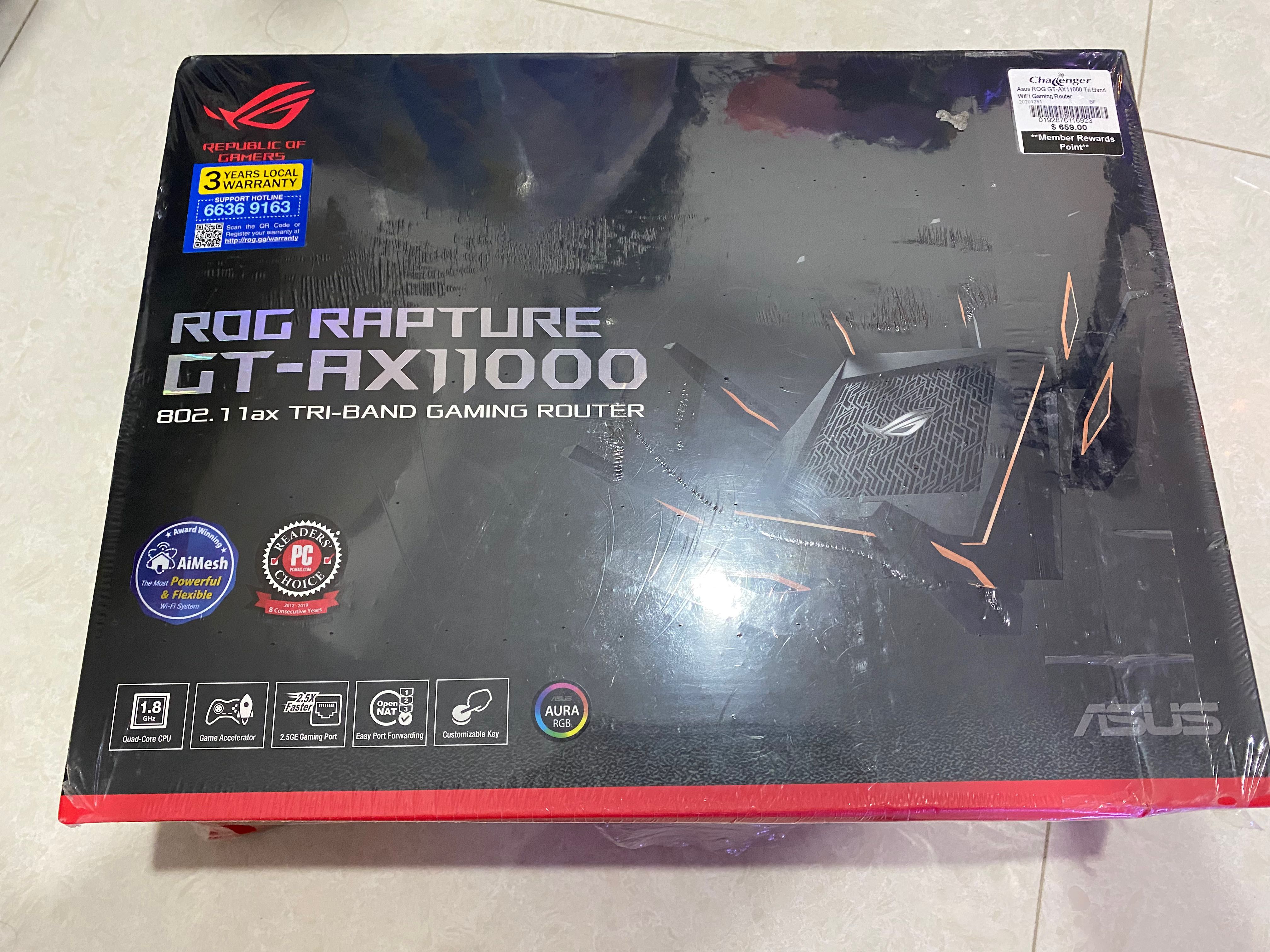 Asus ROG Rapture GT-AX11000, Computers & Tech, Parts & Accessories ...