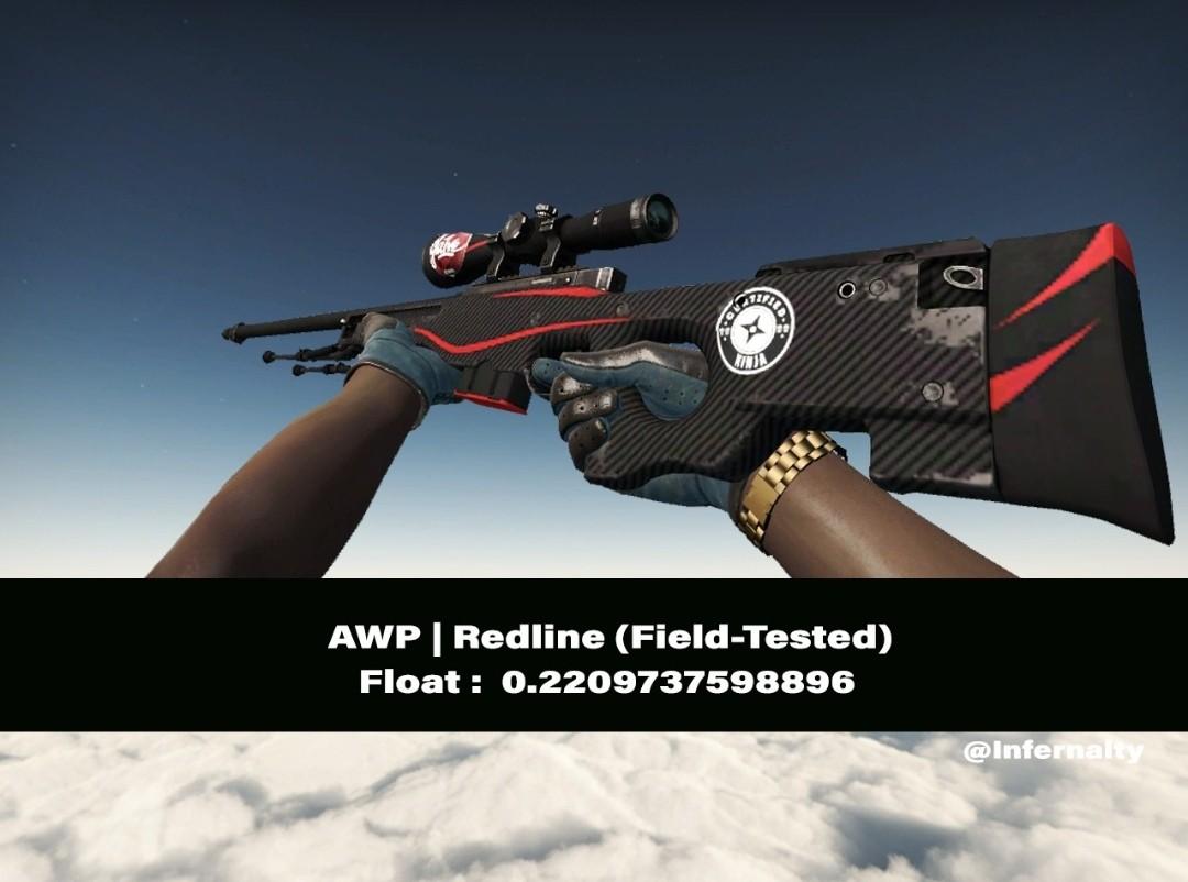 AWP Redline FT CSGO SKINS KNIVES, Video Gaming, Gaming Accessories, In ...