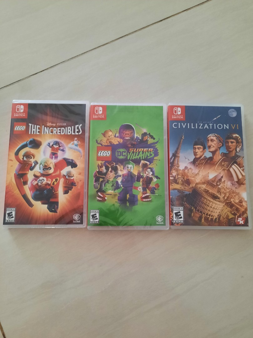 Brand new Nintendo switch OLED marvel superheroes 2 Incredibles DC ...