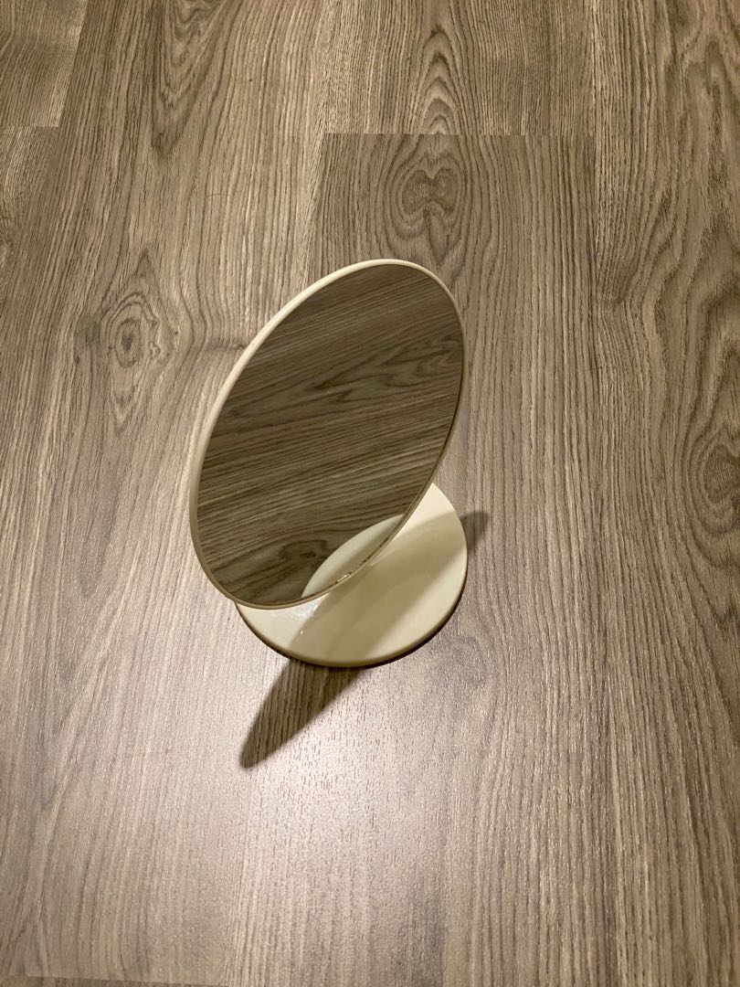 cream round mirror, Furniture & Home Living, Home Decor, Mirrors on ...
