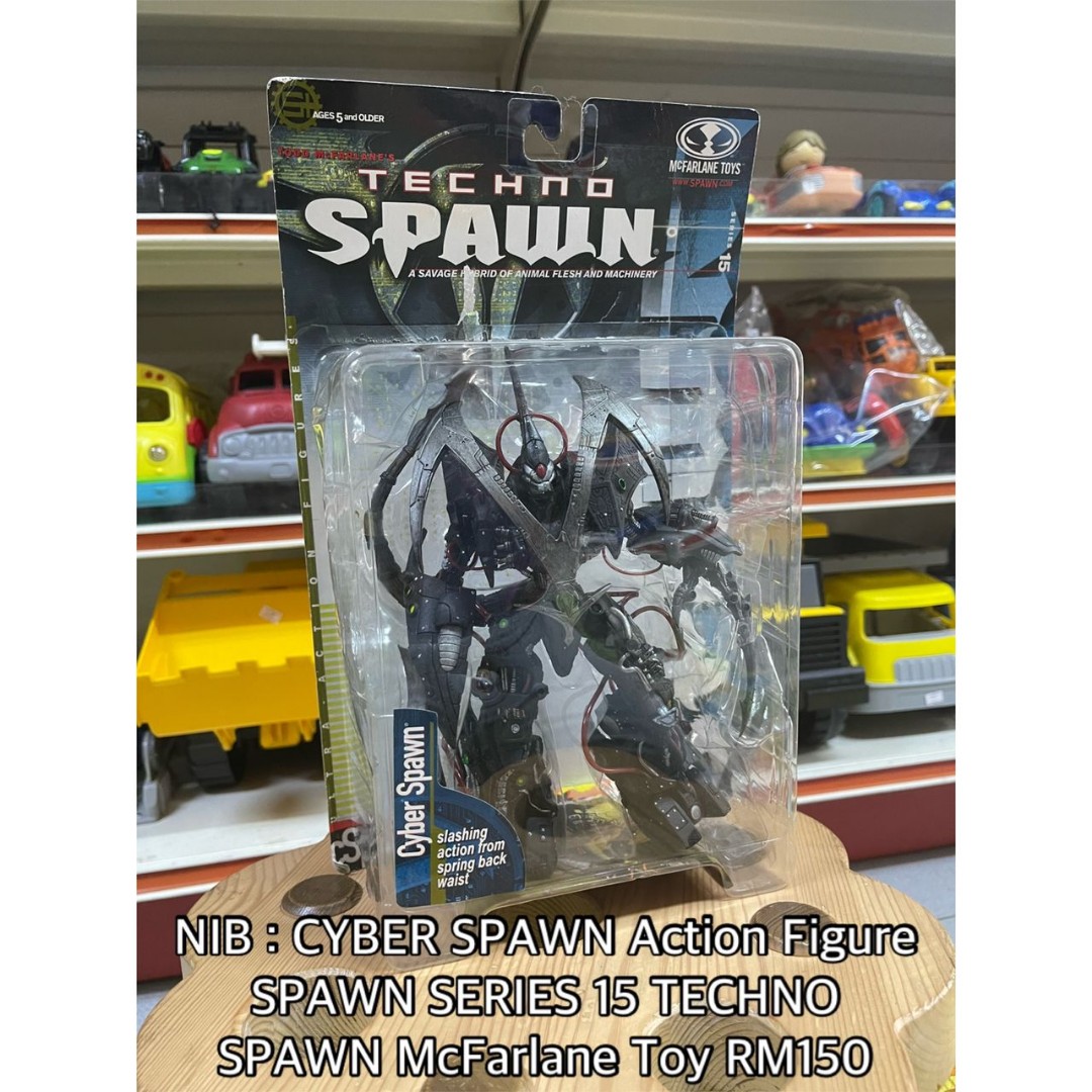 Cyber spawn action figure spawn series 15 techno spawn mcfarlane toys ...