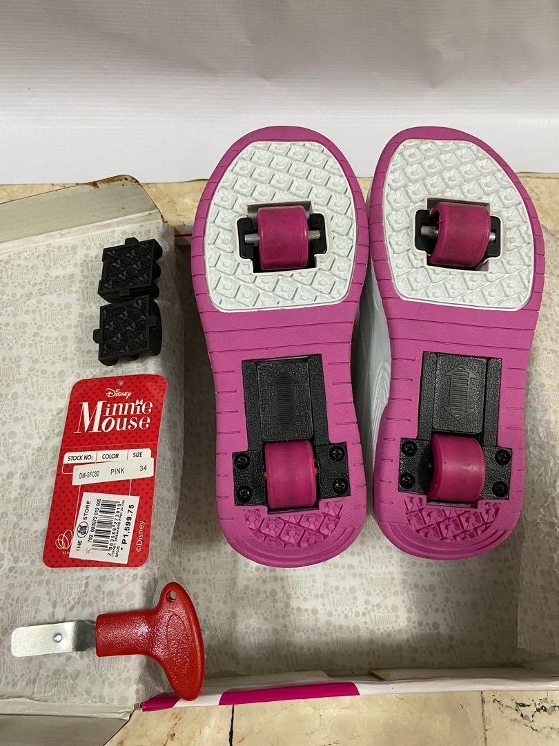 Disney Minnie Mouse Roller / Skate Shoes, Babies & Kids, Babies & Kids ...